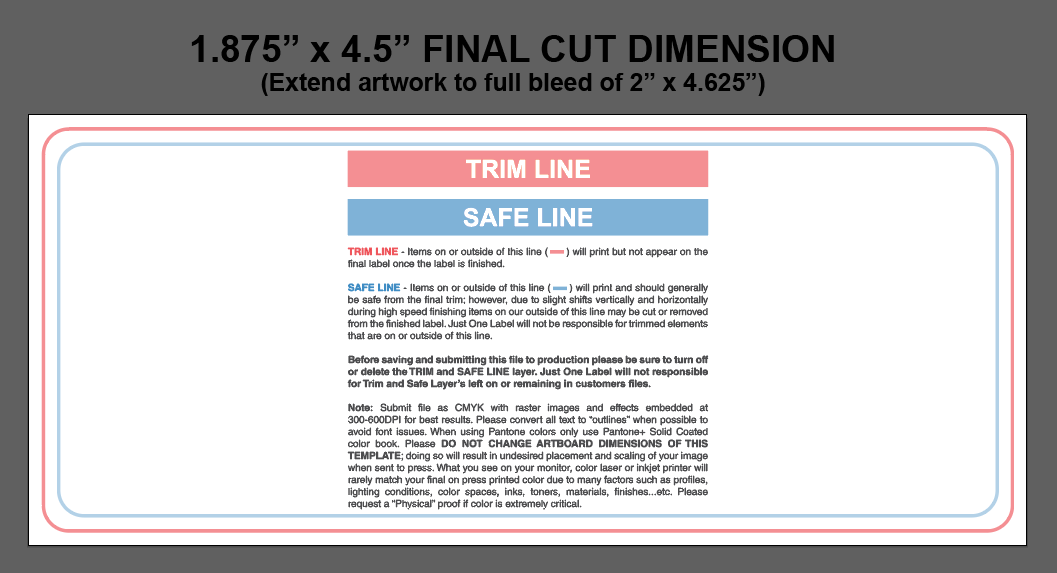 Artwork Specifications